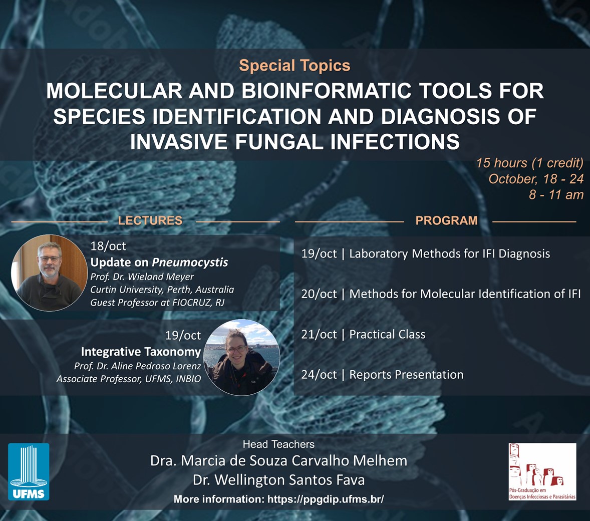 » Aberta a matrícula para a disciplina Tópicos Especiais: MOLECULAR AND ...